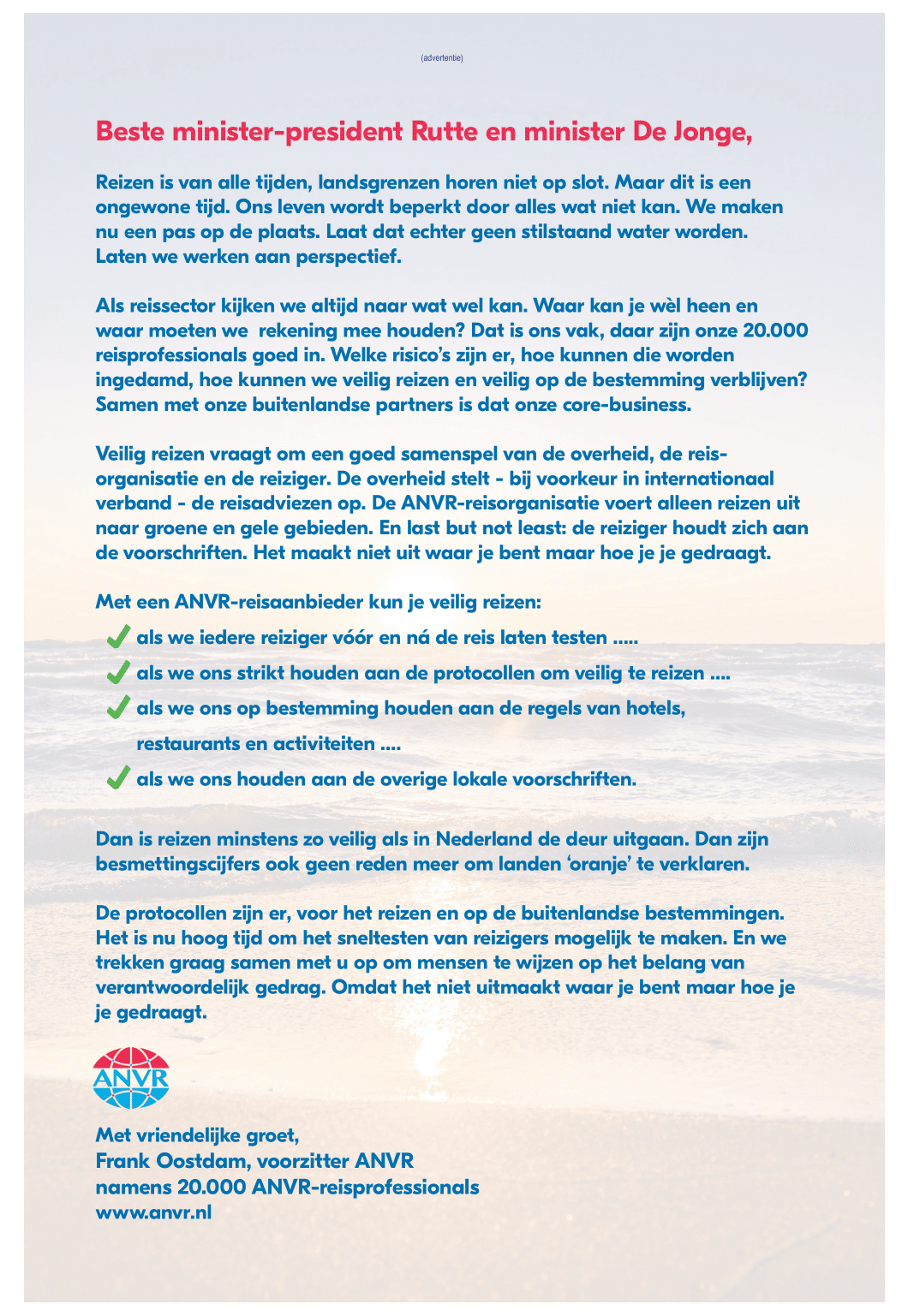 Anvr, open brief - TravMagazine